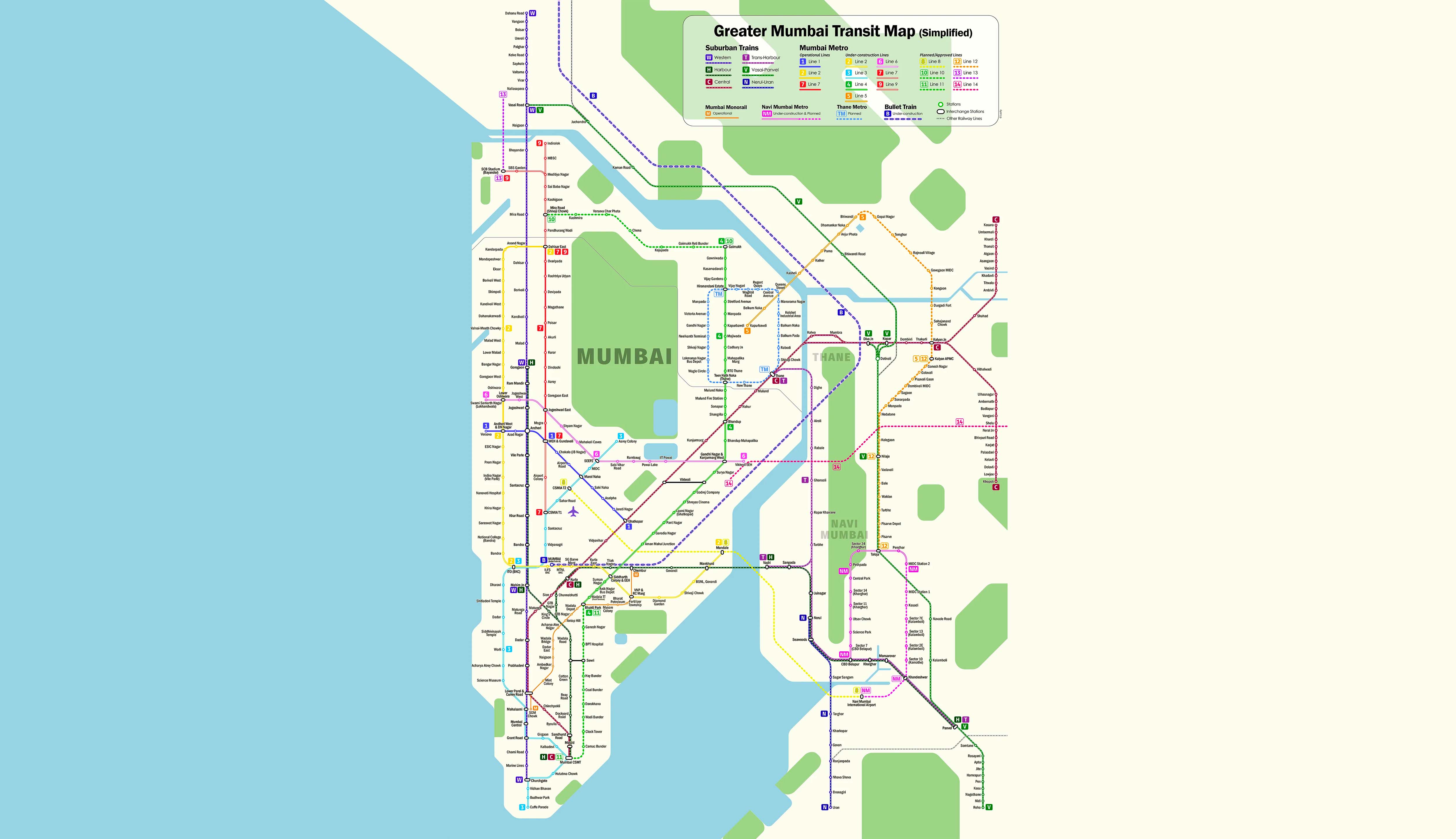 Mumbai Metro Route Map 2026, Fare, Timings, Stations & Metro Lines ...